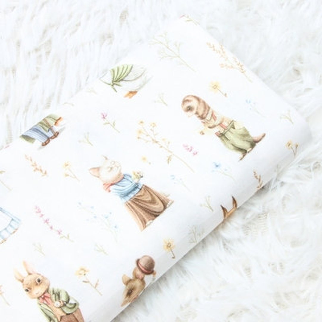 Peter Rabbit Fabric Beatrix Potter Fabric Cartoon Anime Cotton Fabric ...
