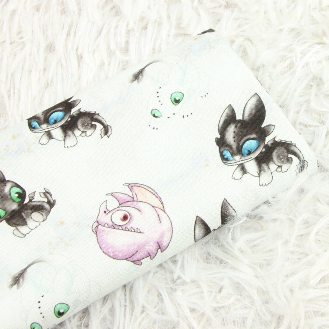 How to Train Your Dragon Fabric Toothless Fabric Cotton Fabric by the ...