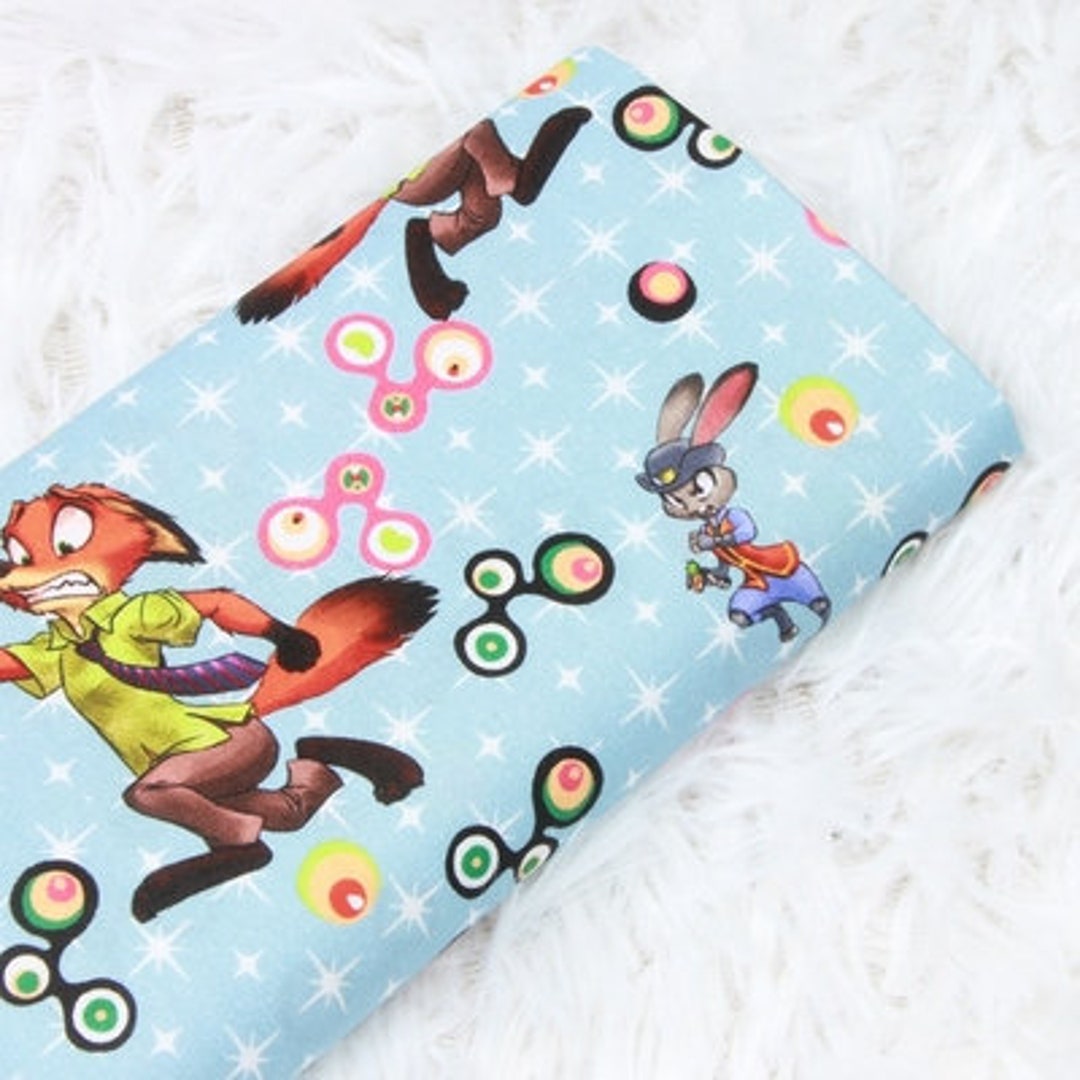 Zootopia Fabric Judy Hopps Rabbit Bunny Nick Wilde Fabric Wily Fox ...