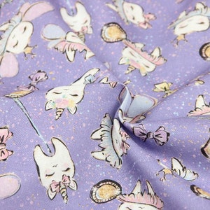 Baby Teeth Fabric Teeth Fairy Fabric Dentist Fabric Cotton Fabric by ...