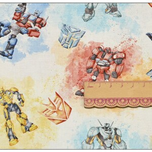 Transformers Fabric Anime Cotton Fabric by the Half Yard - Etsy
