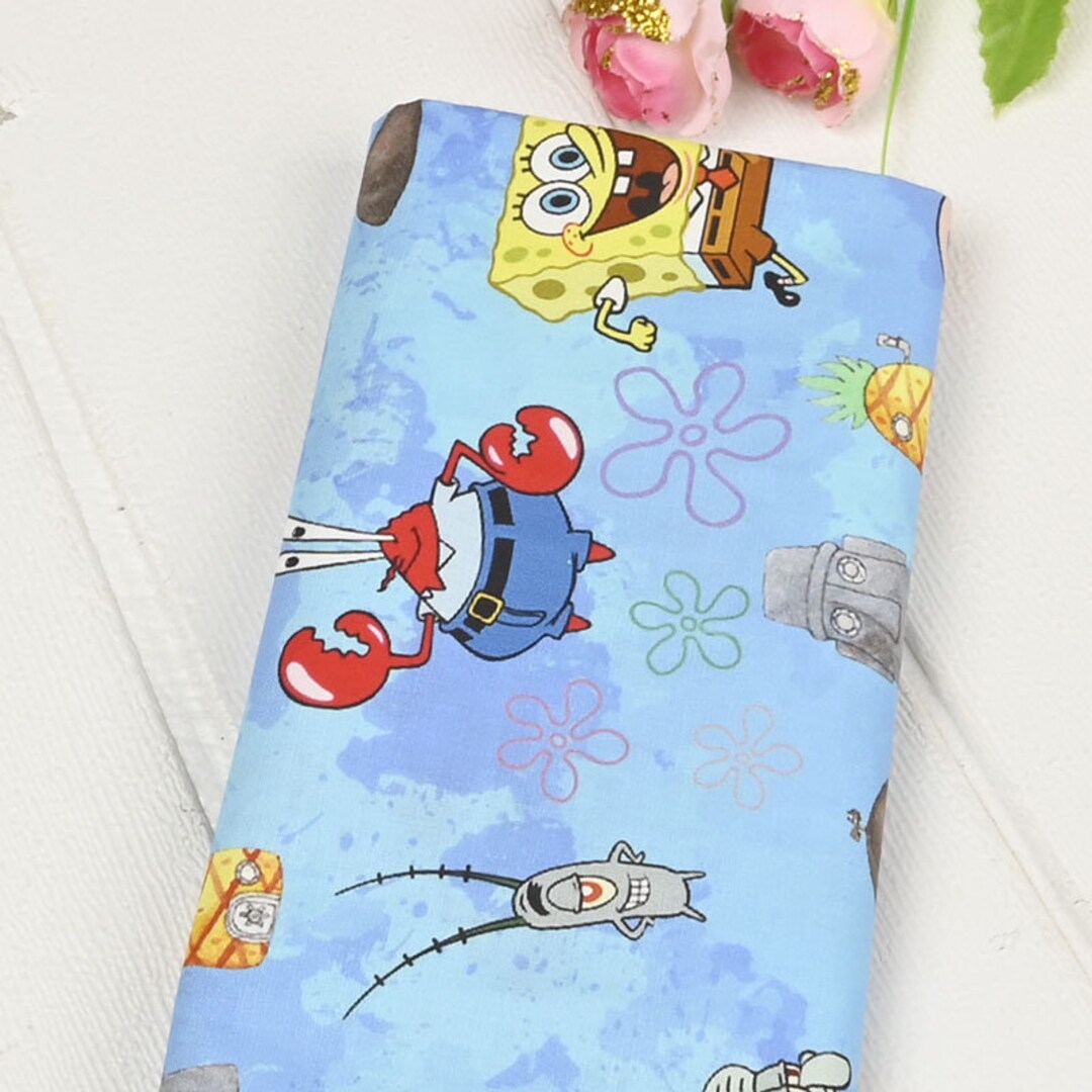Spongebob Squarepants Fabric Spongebob Patrick Fabric Cartoon Anime ...