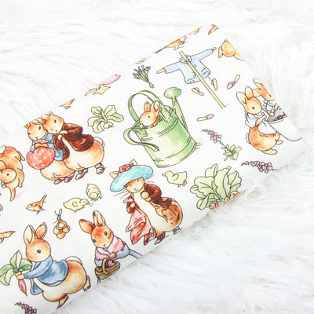 Peter Rabbit Fabric Beatrix Potter Fabric Anime Cotton Fabric by the ...