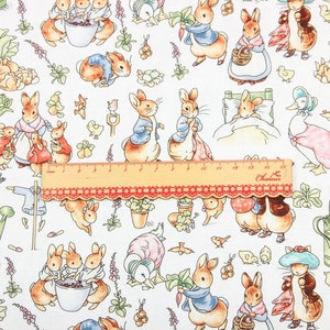 Peter Rabbit Fabric Beatrix Potter Fabric Anime Cotton Fabric by the ...