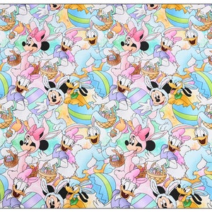 Mickey Minnie Mouse Fabric Donald Duck Goofy Fabric Cartoon Anime ...