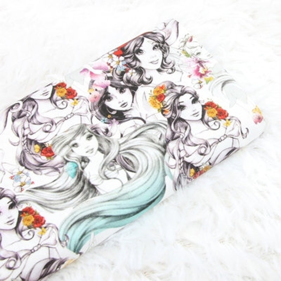 Sketches Floral Girls Fabric Princess Fabric Cartoon Anime Cotton ...