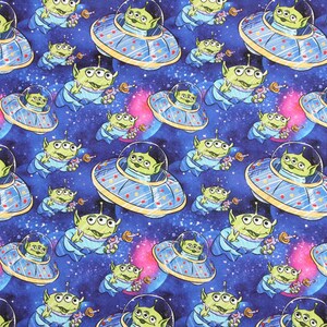 Disney Toy Story Aliens Fabric Cartoon Anime Cotton Fabric by the Half ...