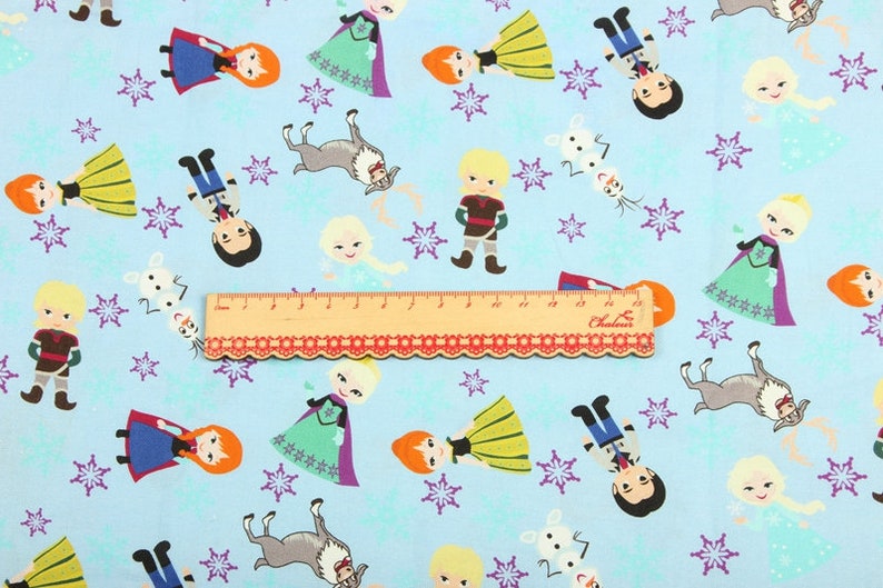 Frozen Fabric Elsa Frozen Fabric Cartoon Anime Cotton Fabric - Etsy