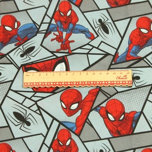 Cartoon Spider-man Fabric Anime Cotton Fabric by the Half Yard - Etsy