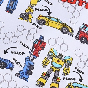 Transformers Fabric Anime Cotton Fabric by the Half Yard - Etsy