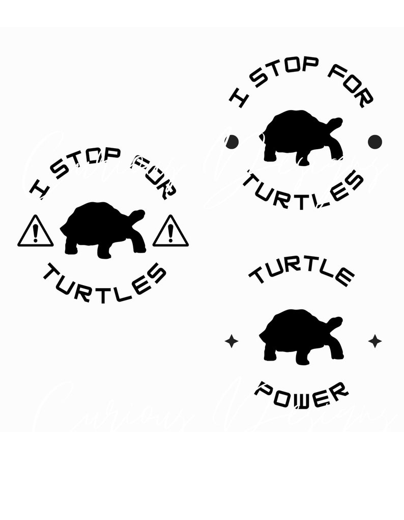 Stop for Turtles Wildlife Decal / Vinyl Car Bumper Sticker - Etsy