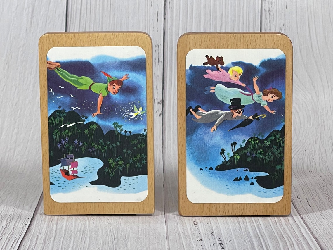 Little Golden Books "peter Pan" Small Bookends for Children's Room by ...