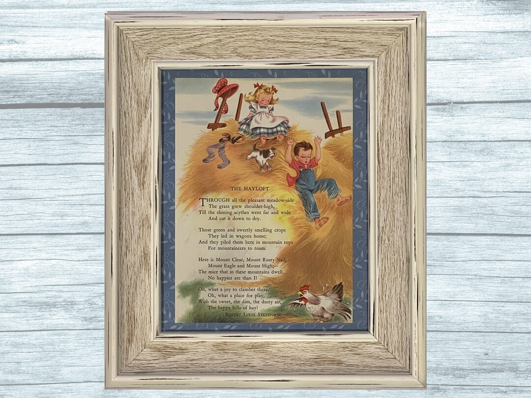 The Hayloft Framed Illustration From a Vintage 1949 Children's Book - Etsy