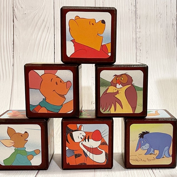 Vintage Winnie the Pooh Blocks - Etsy