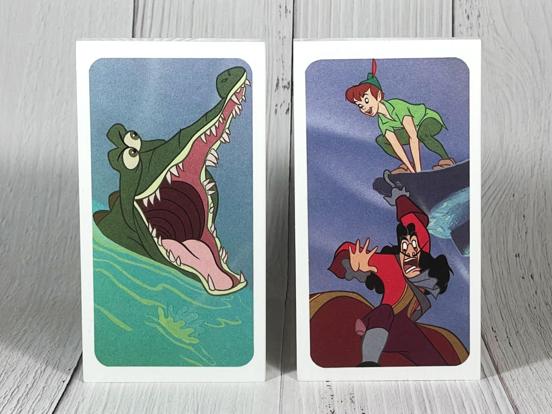 Small Bookends Featuring Illustrations From a Vintage Peter Pan Book by ...