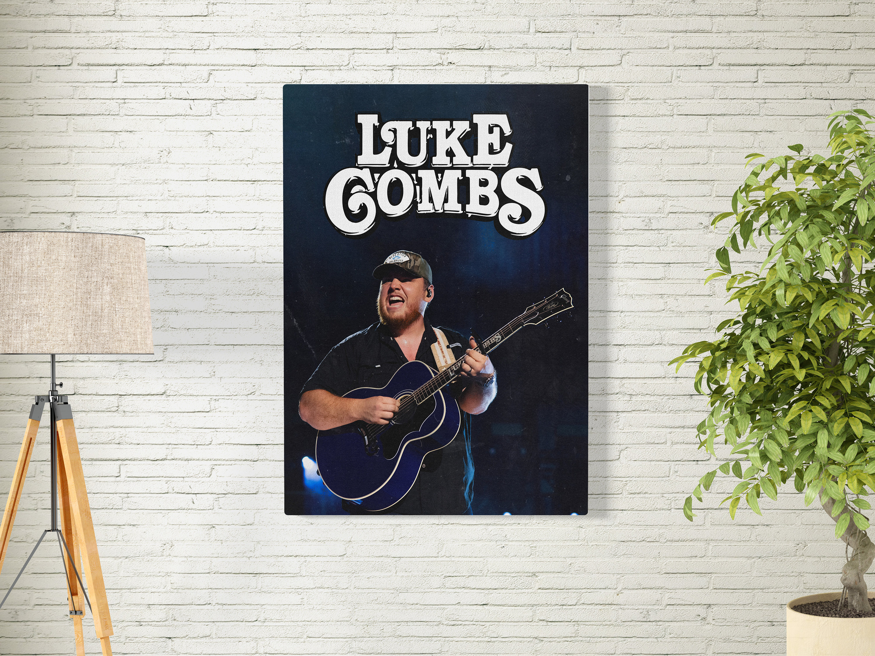 Luke Combs country Music Artist Digital Poster 4 SIZES INCLUDED - Etsy