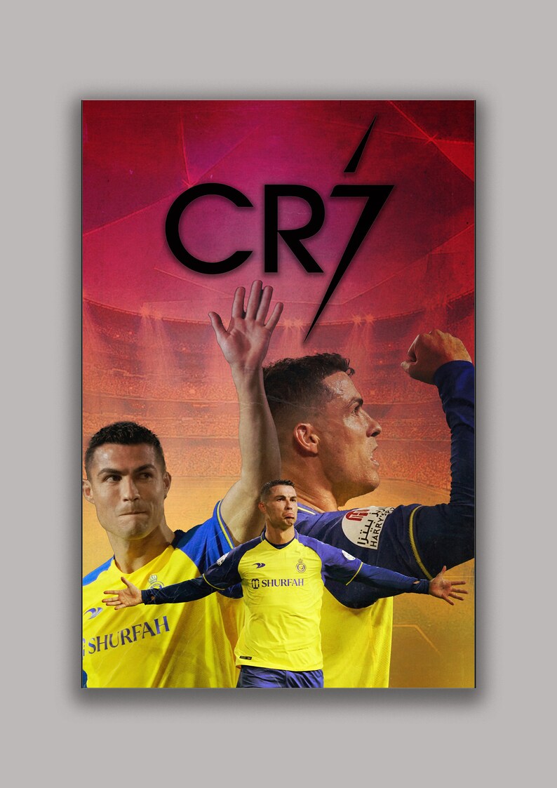 Cristiano Ronaldo CR7 Football Digital Poster *5 SIZES* - Etsy