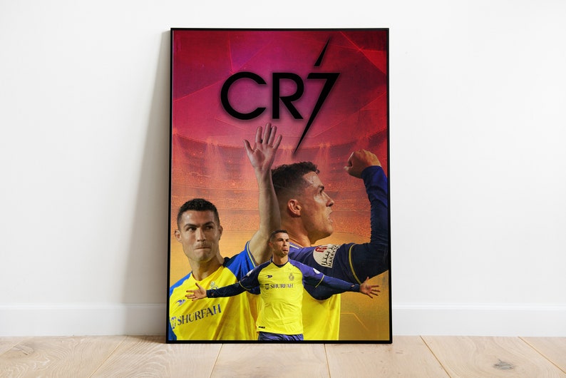 Cristiano Ronaldo CR7 Football Digital Poster *5 SIZES* - Etsy
