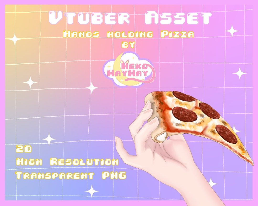 Vtuber Asset Pizza Party Add Fun to Your Gaming Streams With - Etsy
