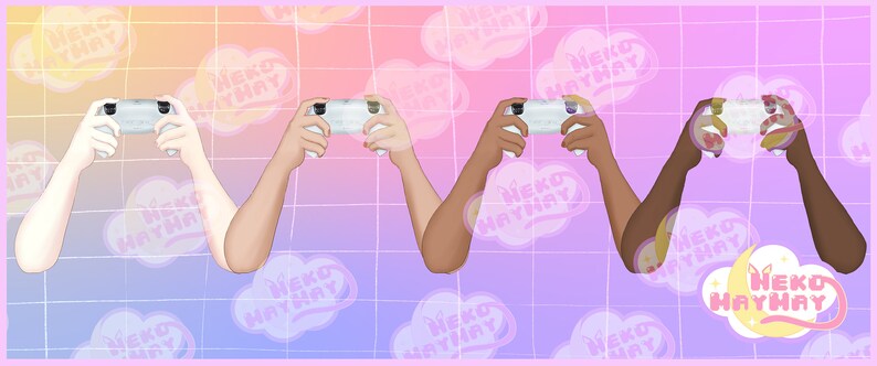 Vtuber Asset Hands on Controller - Etsy Canada