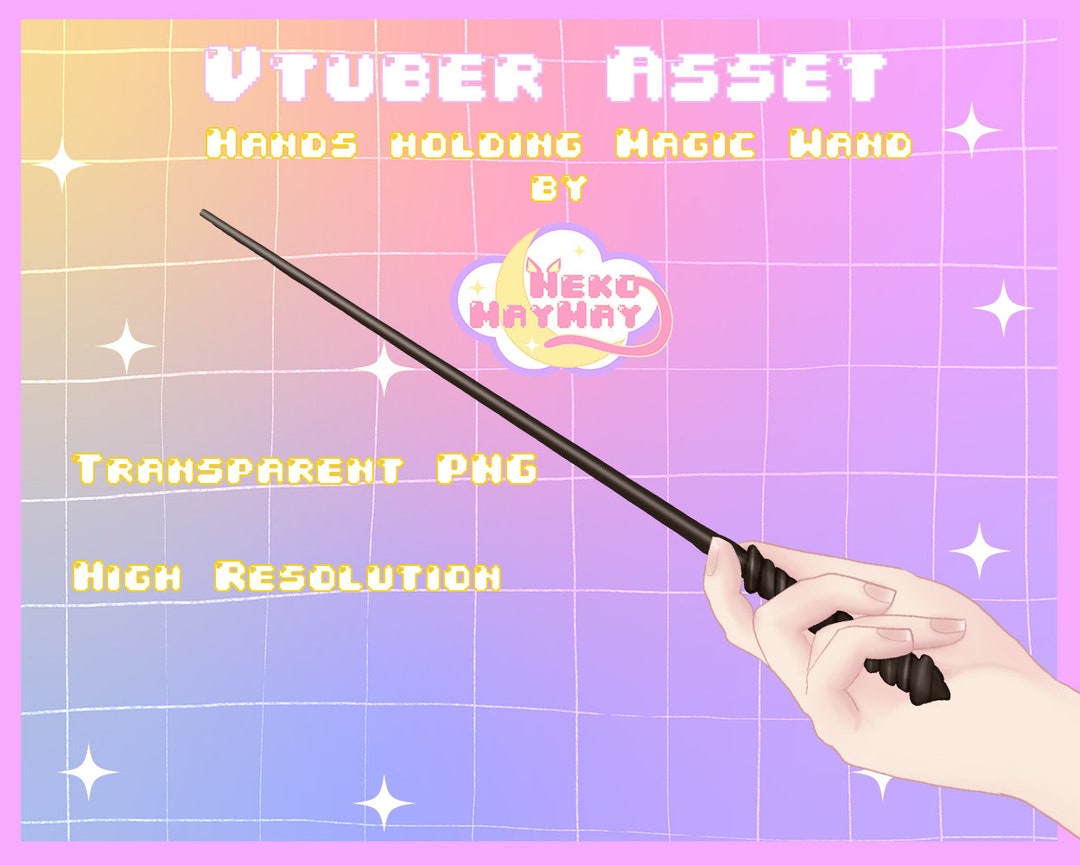Vtuber Asset of Hand Holding Wand Witch and Wizard's - Etsy