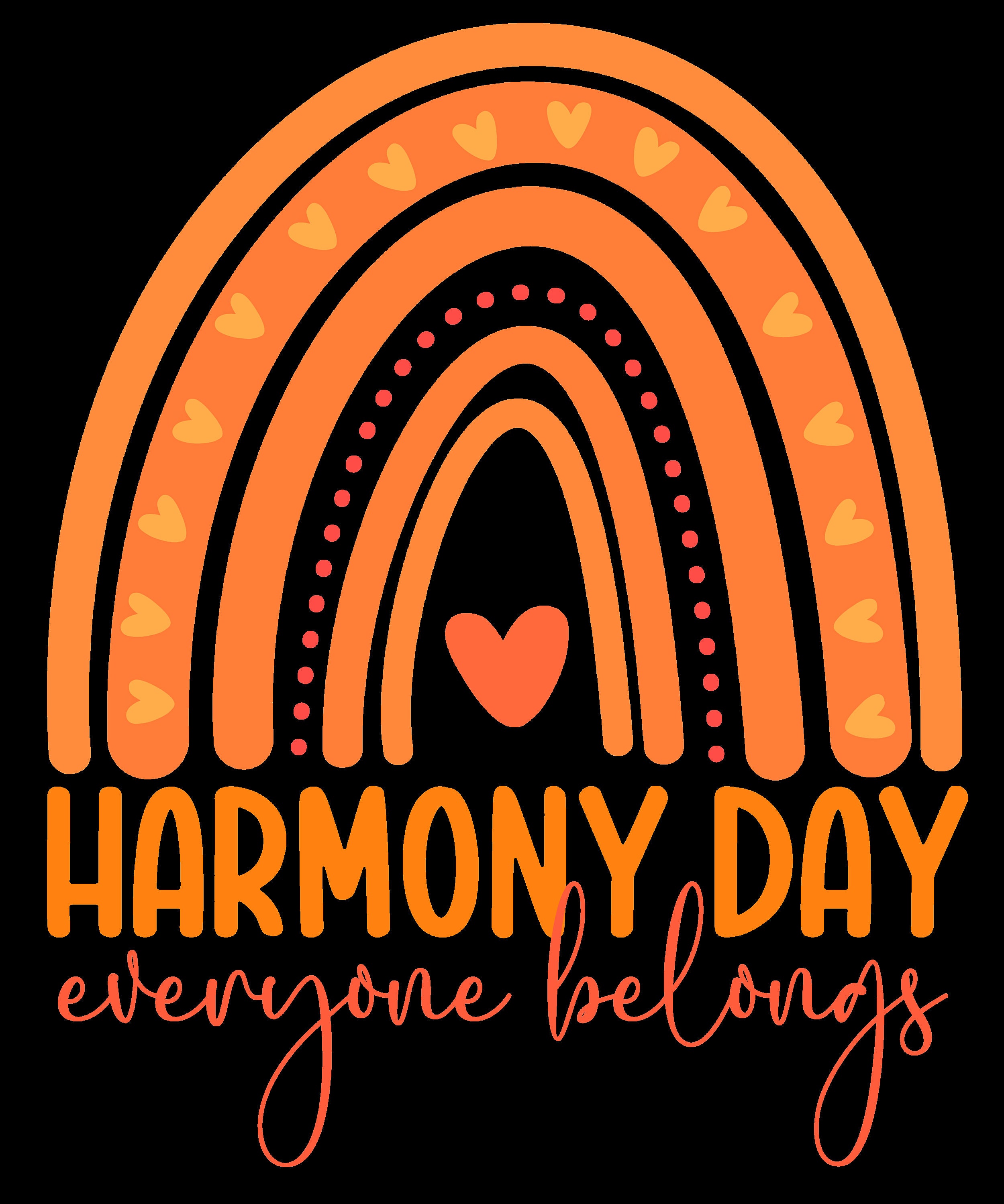 PNG File: Harmony Day Rainbow PNG, Everyone Belongs PNG, Harmony Day ...
