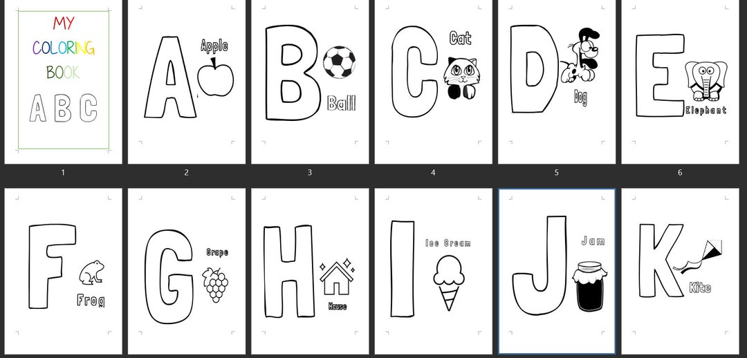 ABC Printable | Homeschool Printable Preschool Nursery Alphabet ...