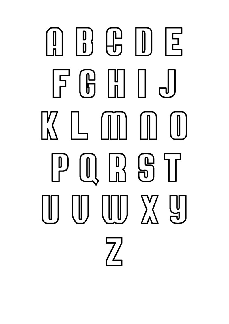 Printable Letters, Printable Alphabets, Uppercase Letters ABC Lower ...