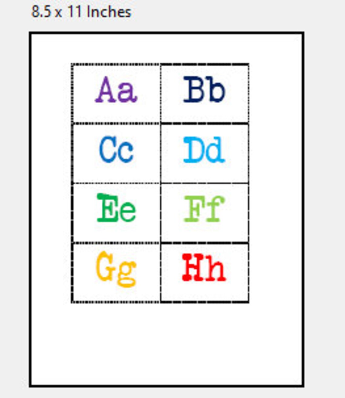 ABC Colorful Cards. Alphabet Cards. Rainbow Letter Flash Cards - Etsy