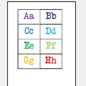 ABC Colorful Cards. Alphabet Cards. Rainbow Letter Flash Cards ...