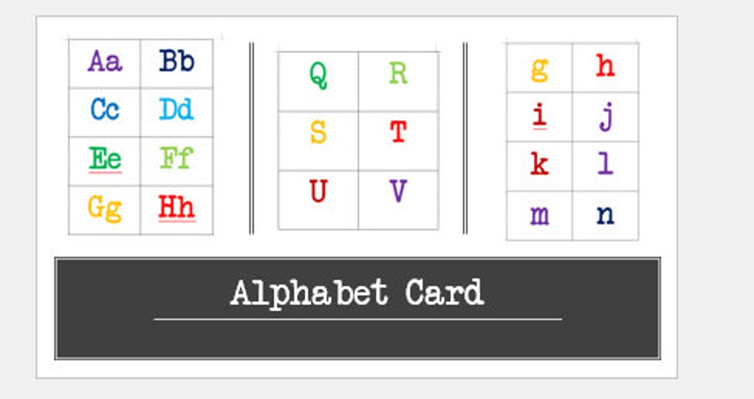 ABC Colorful Cards. Alphabet Cards. Rainbow Letter Flash Cards ...