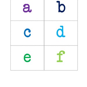 ABC Colorful Cards. Alphabet Cards. Rainbow Letter Flash Cards ...