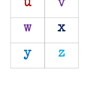 ABC Colorful Cards. Alphabet Cards. Rainbow Letter Flash Cards ...