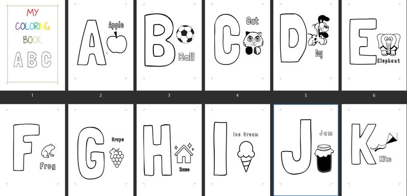 ABC Printable | Homeschool Printable Preschool Nursery Alphabet ...