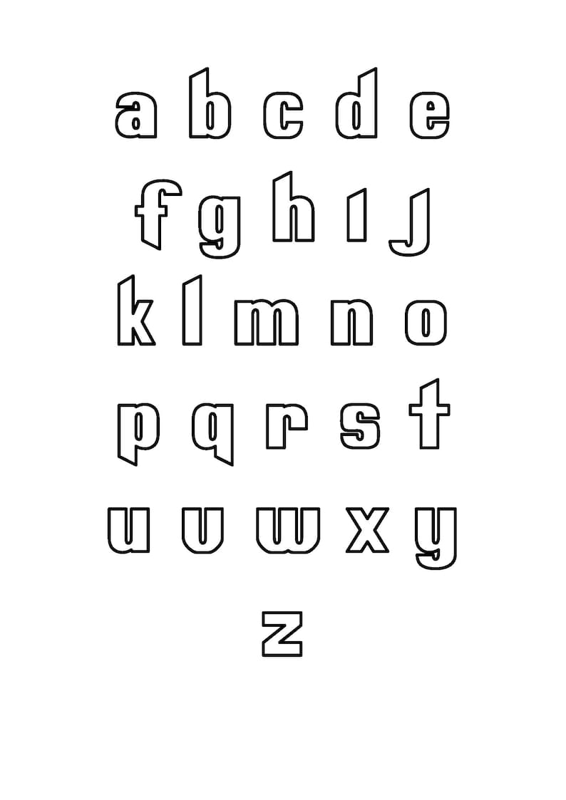 Printable Letters, Printable Alphabets, Uppercase Letters ABC Lower ...
