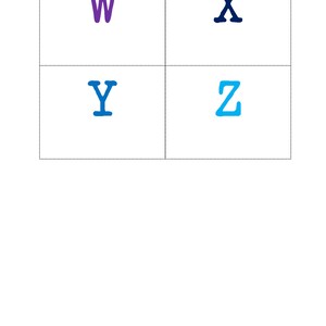 ABC Colorful Cards. Alphabet Cards. Rainbow Letter Flash Cards ...