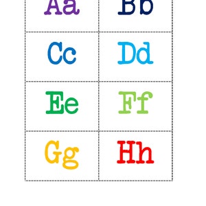ABC Colorful Cards. Alphabet Cards. Rainbow Letter Flash Cards ...