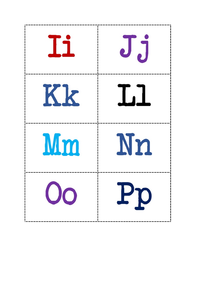 ABC Colorful Cards. Alphabet Cards. Rainbow Letter Flash Cards ...