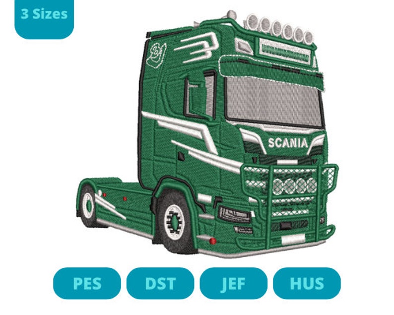 Scania Truck Embroidery Design - Etsy