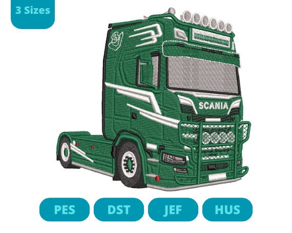 Scania Truck Embroidery Design - Etsy UK