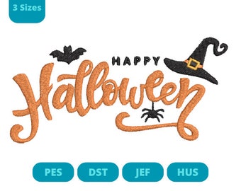 Happy Halloween Banner Sewing, Embroidery Pattern From All Through the ...