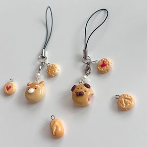 Bread Bun Clay Charm Handmade Polymer Clay Charm Phone Charm/keychain ...