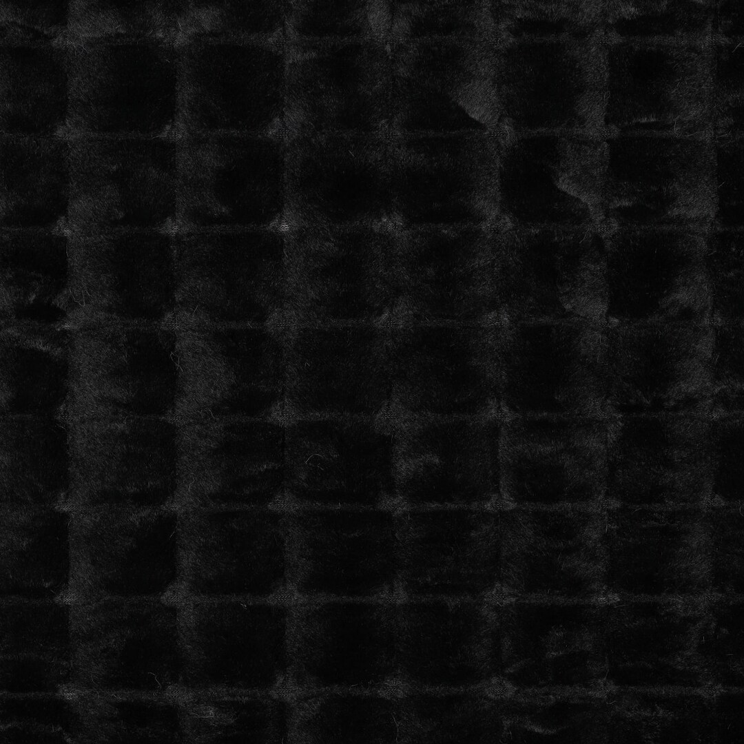 Faux Fur Fabric black Block Pattern Faux Fur From 25 Cm - Etsy