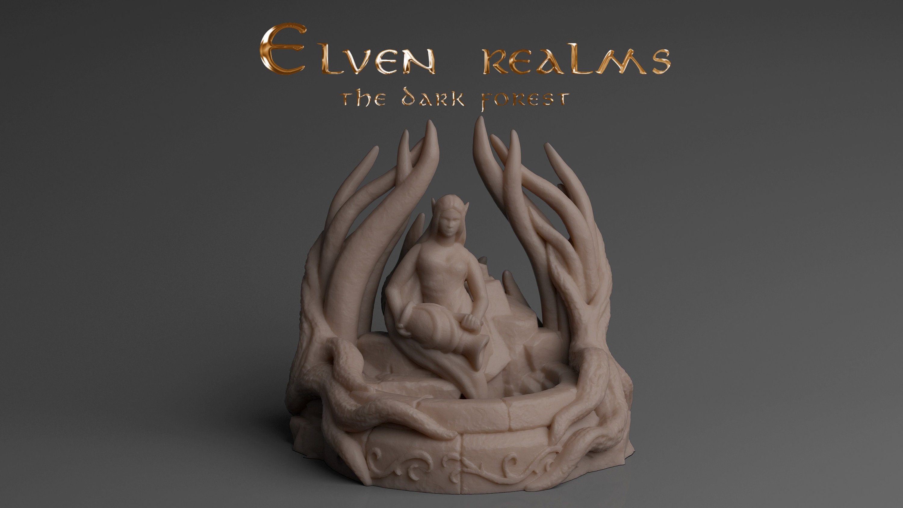 Elven Statues | Elven Kingdom | 3D Printing | DND | Tabletop Wargames ...