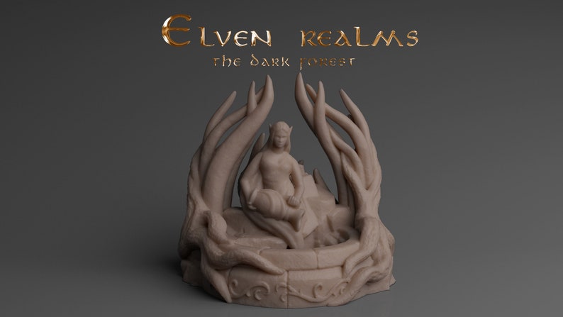 Throne - Shrine - Fountains | Elven Kingdom | 3D Printing | DND ...