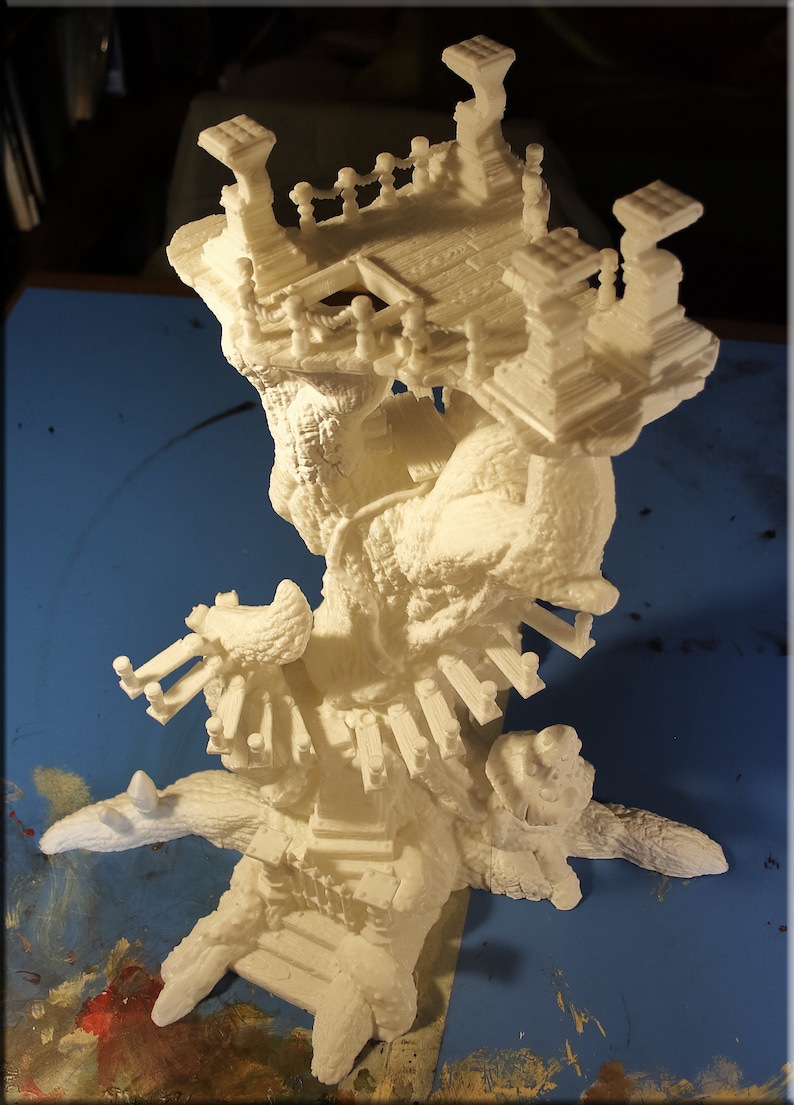 Airship Tree Dock Landing | 3D Printing | Tabletop Terrain | D&D | Pathfinder | Tabletop ...