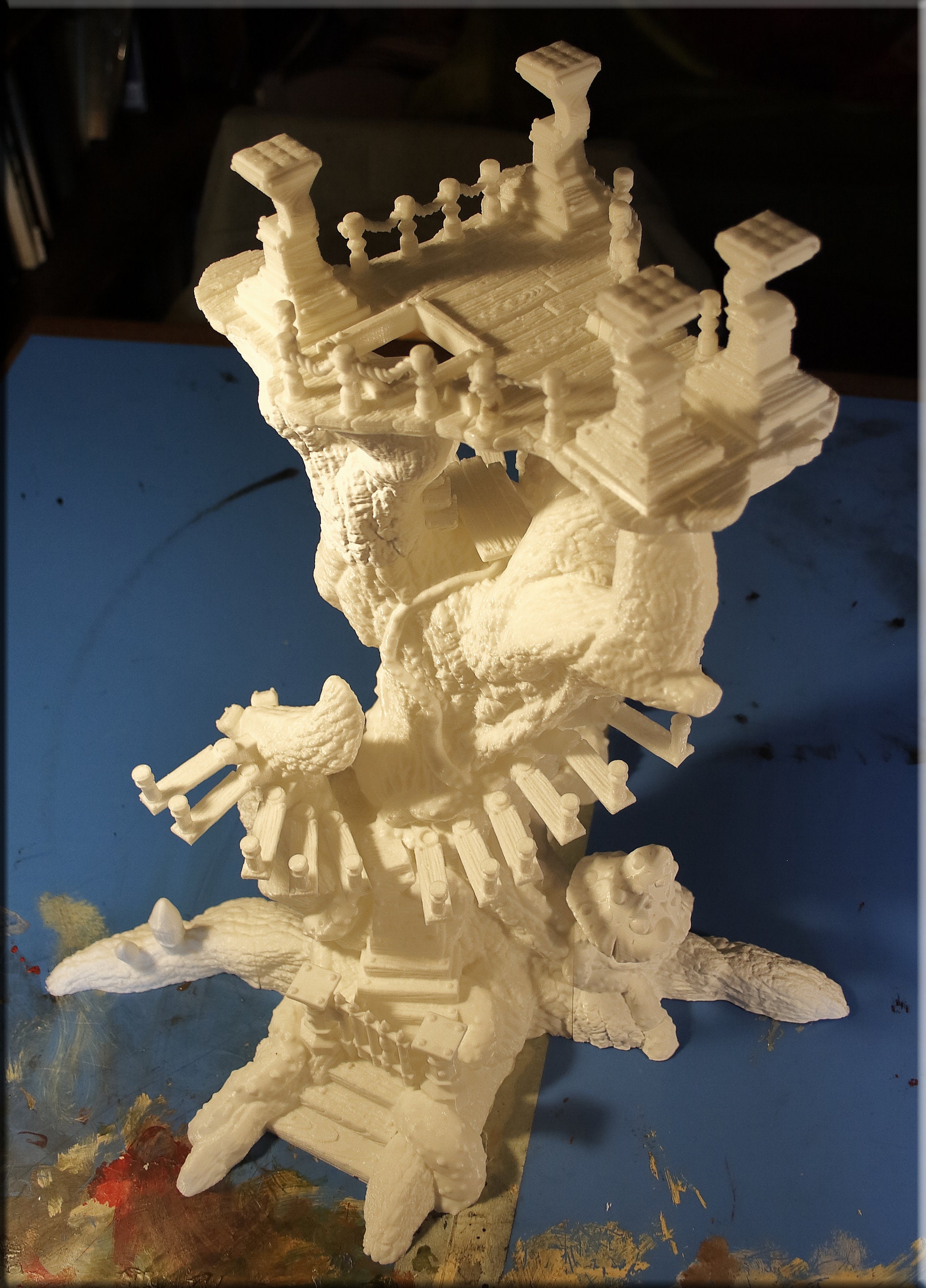 Airship Tree Dock Landing | 3D Printing | Tabletop Terrain | D&D ...