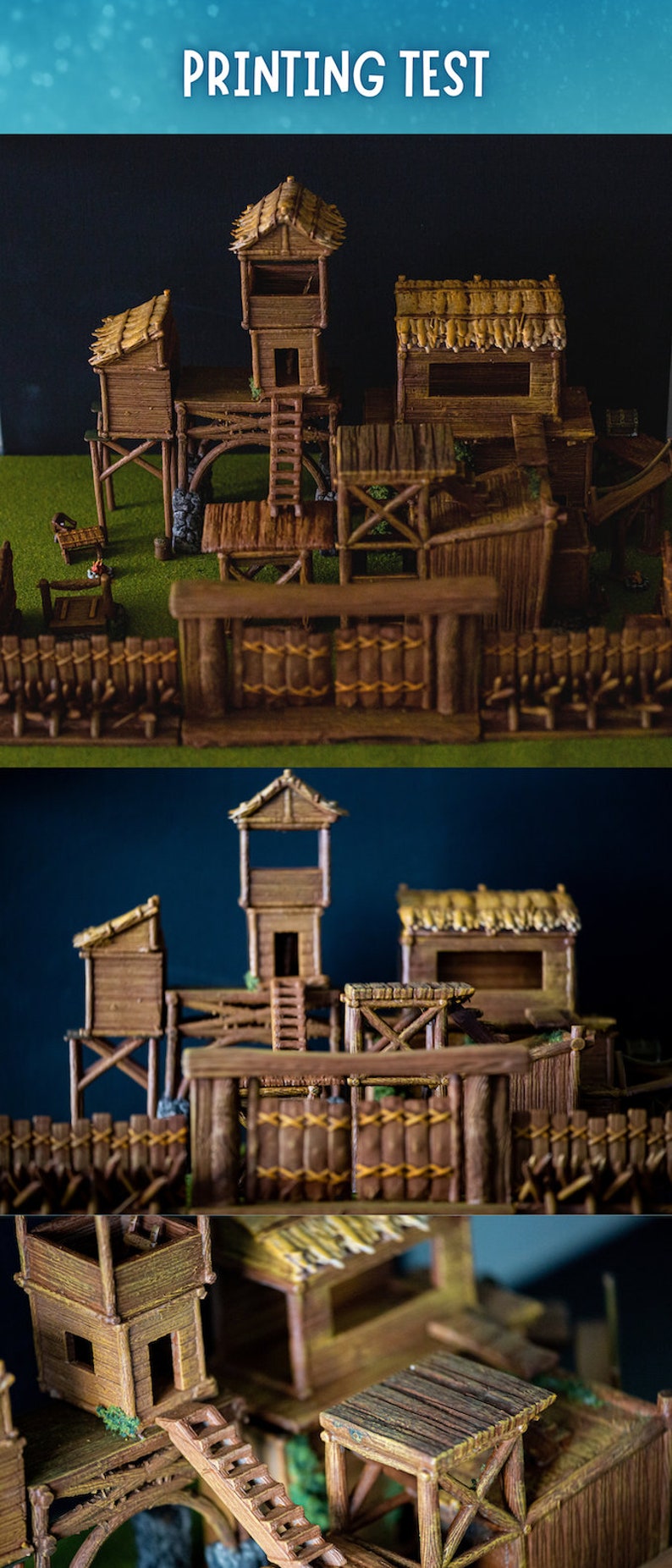Barbarian Outpost | 3D Printing | Tabletop Building/terrain | D&D ...