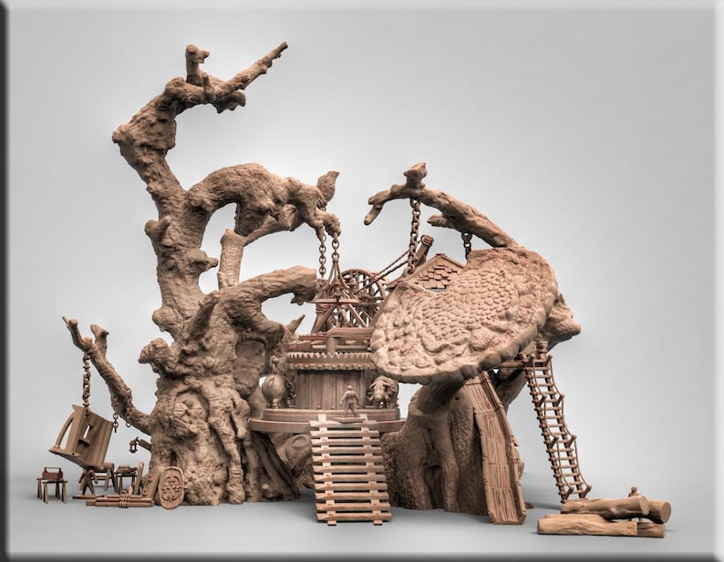 Tree Village Township | 3D Printing | Tabletop Terrain | D&D ...