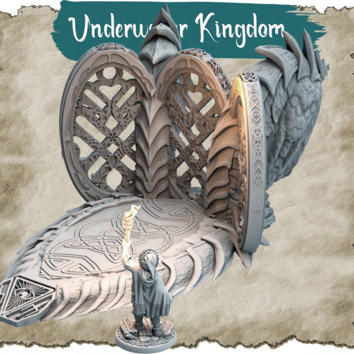 Sunken Citadel of Eternal Tides | Underwater City | 3D Printing | DND ...